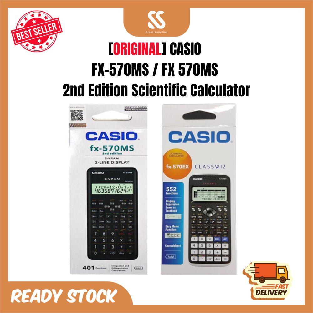 CASIO SCIENTIFIC CALCULATOR FX-570MS & FX-570EX | Shopee Malaysia
