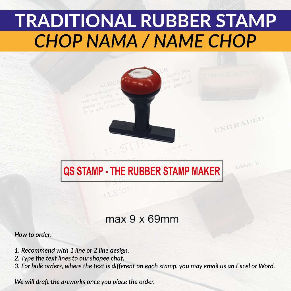RUBBER STAMP | NAME CHOP | 1 LINE ADDRESS CHOP | COP NAMA | COP NAMA ...
