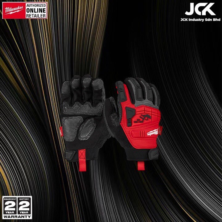 MILWAUKEE GLOVE / IMPACT DEMOLITION GLOVES / ARMORTEX@ / S & M SIZE (48 ...