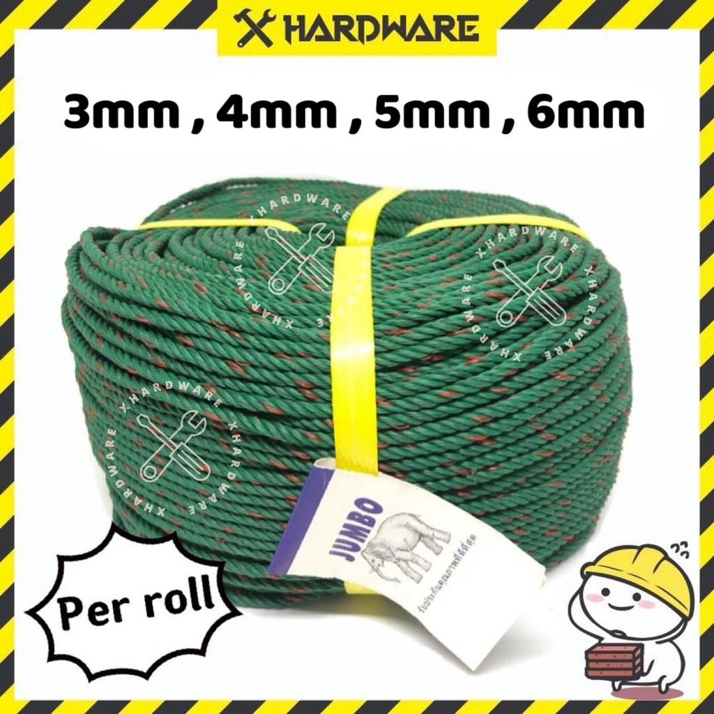 3mm 4mm 5mm 6mm Nylon Rope(Thailand)/green rope/nylon string/PE rope ...