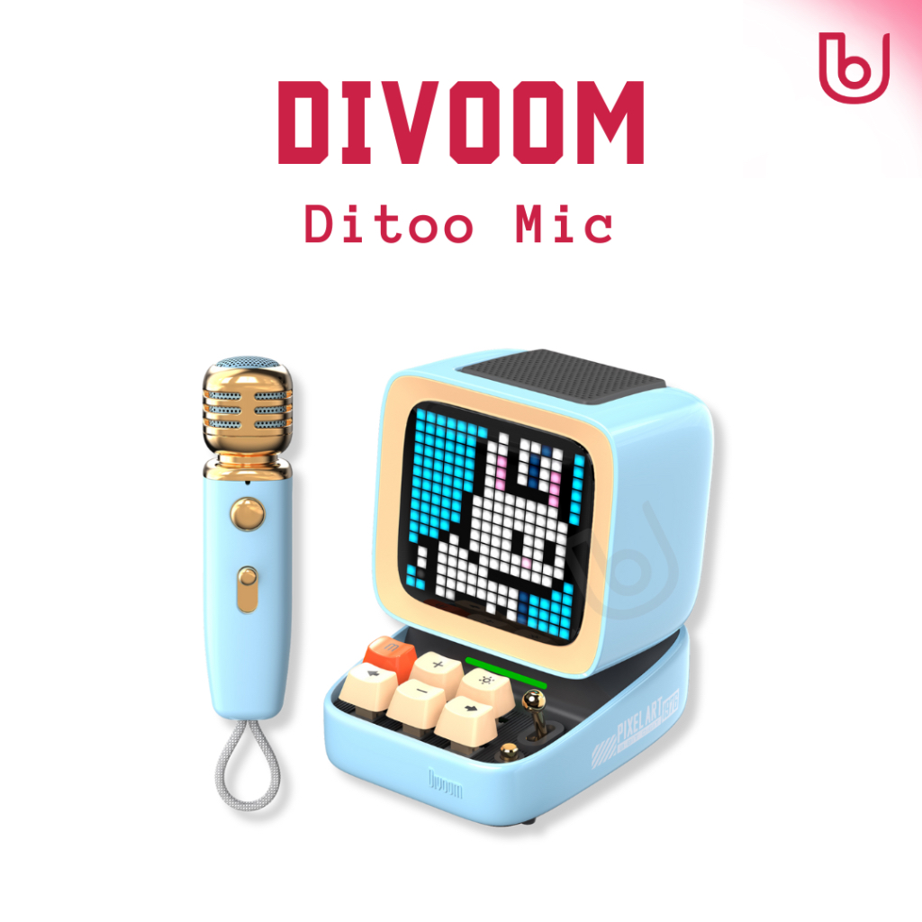 [READY STOCK] Divoom Ditoo Mic Global Version Pixel Art Bluetooth ...