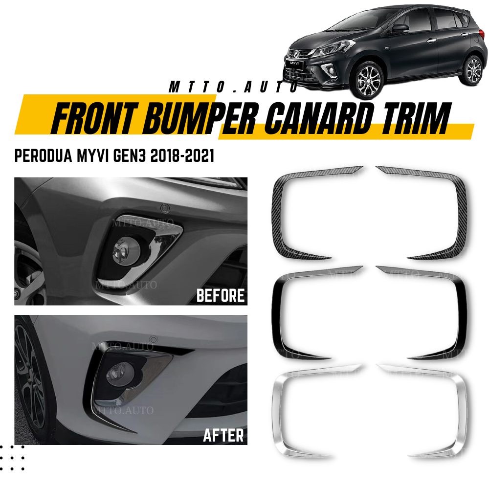 MTTO Perodua Myvi 2018-2021 AMG Gen3 Gm3 Exterior Car Front Bumper ...
