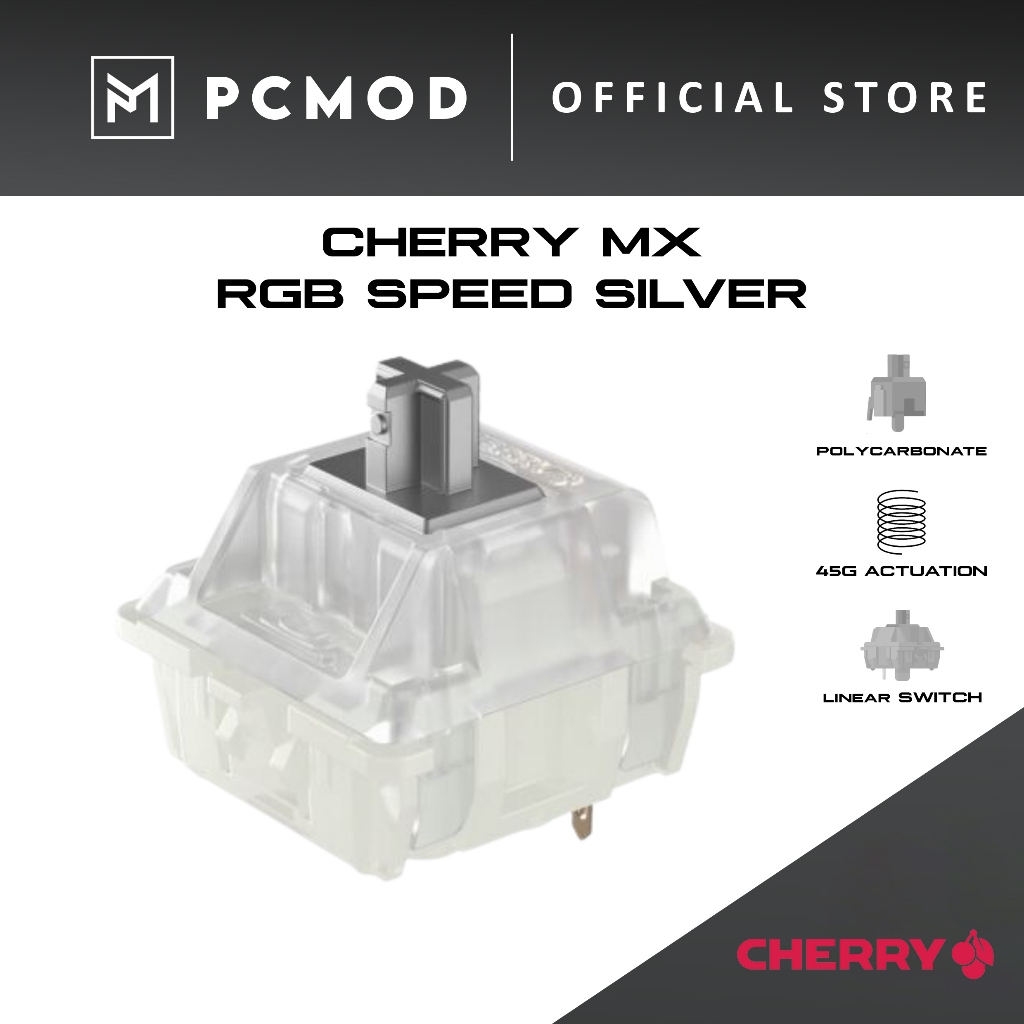 Cherry MX RGB Silver | Linear Switch for Mechanical Keyboard | PCMOD x ...