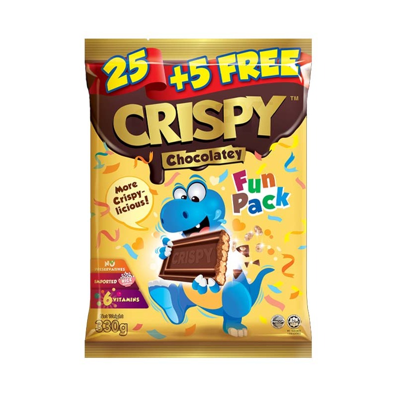 [LOWEST PRICE] CRISPY RICE CHOCOLATEY CEREAL (25 PCS) 275G FUN PACK ...
