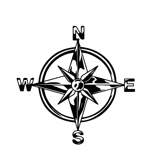 03- STICKER TRIBAL COMPASS ROSE, NAUTICAL STAR ,ADVENTURE BIKE STICKER ...