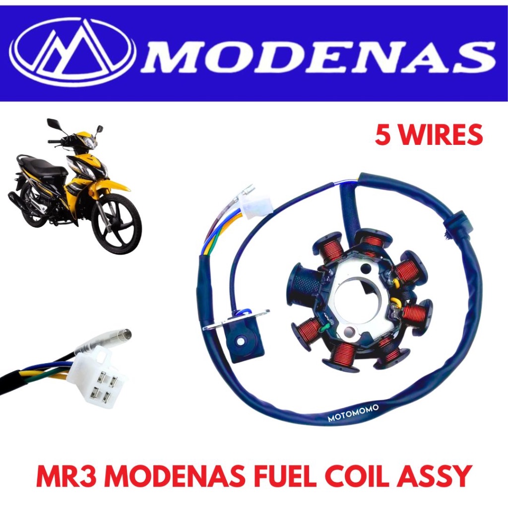 FUEL COIL( 5 WIRE ) MAGNET COIL STARTER COIL FIELD COIL MODENAS KRISS ...