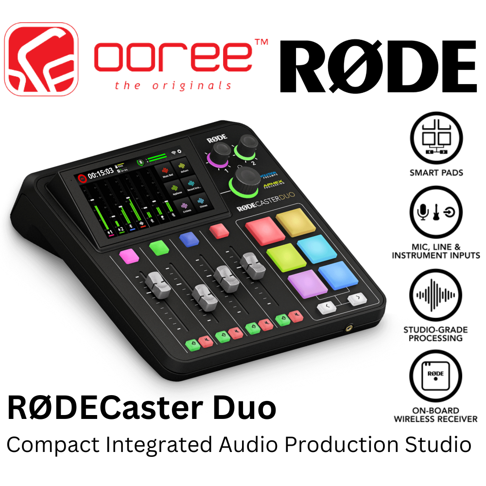 RODE RODECASTER DUO INTEGRATED AUDIO PRODUCTION STUDIO WITH MIC, LINE ...