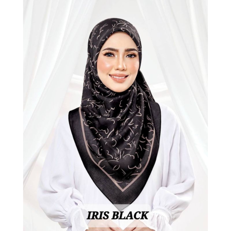 🔥MALIKA🔥TUDUNG RUFFLE WHITE LABEL RAYA BAWAL COTTON PRINTED BIDANG 45 ...