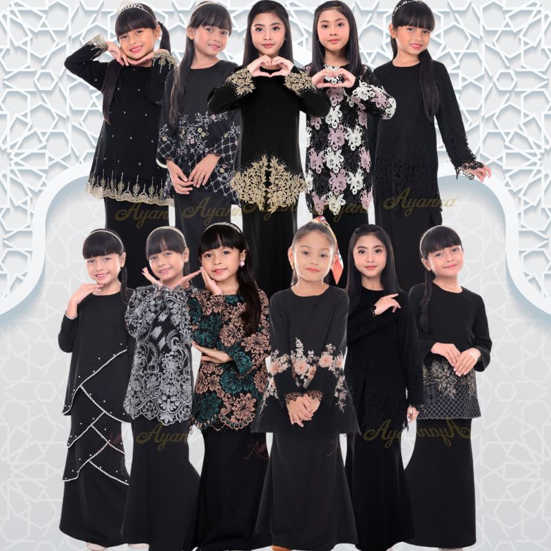 BAJU BUDAK PEREMPUAN HITAM / BAJU RAYA 2025 / BAJU BUDAK PEREMPUAN ...