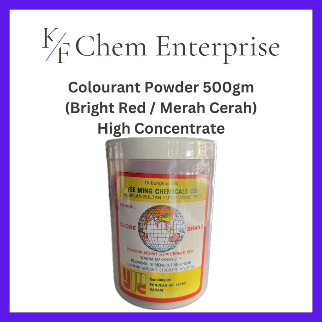 Food Colouring powder 500GM / Bright Red / Merah Cerah | Shopee Malaysia