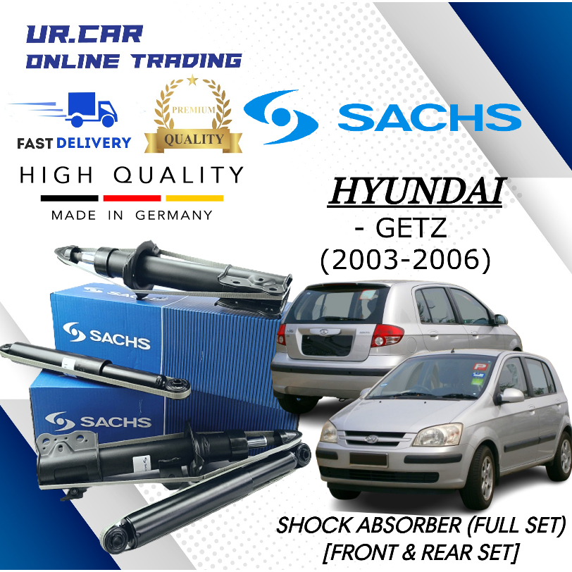 SACHS HYUNDAI GETZ (2003 - 2006) SHOCK ABSORBER FULL SET / FRONT (DEPAN ...