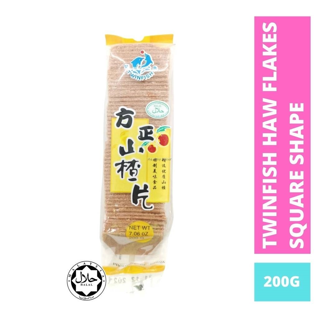 HAW JELLY 四方正山楂片 SQUARE BIG HAW FLAKES SLICE 山楂酪 ASAM KEPING 200G HALAL ...