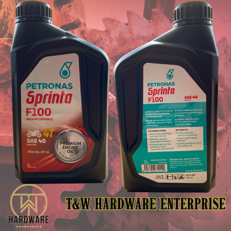 100% ORIGINAL PETRONAS SPRINTA F100 SAE 4T ENGINE OIL 1 LITER | Shopee Malaysia