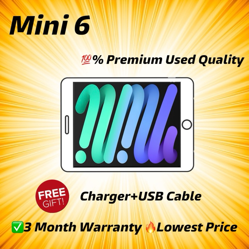 Tablet Mini 6 64GB/256GB (DEMO UNIT 99% NEW) | Shopee Malaysia