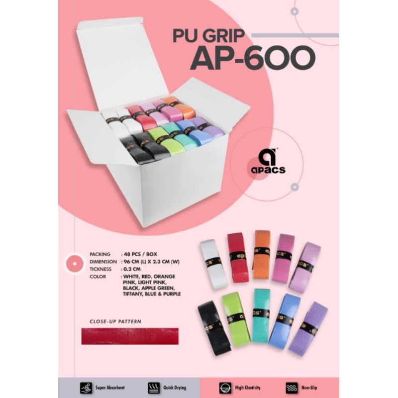 APACS PU GRIP AP-600|AP 616 (1PC ORIGINAL) | Shopee Malaysia