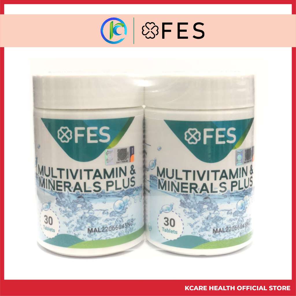FES Multivitamin & Mineral Plus (30's x 2 bottles) [Exp.: 11/2024 ...