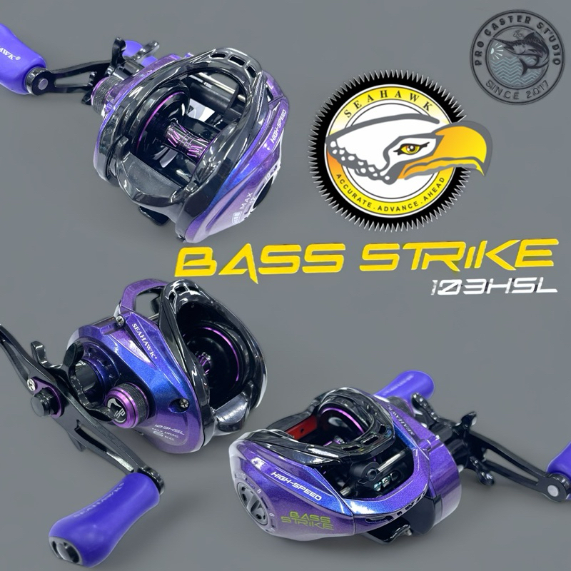 2024 SEAHAWK BASS STRIKE FISHING REEL 103HSL | Shopee Malaysia