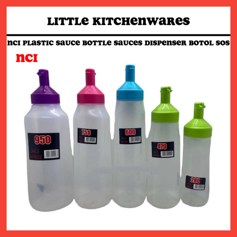 NCI Plastic Sauce Bottle/ Sauces Dispenser/ Botol Sos | Shopee Malaysia