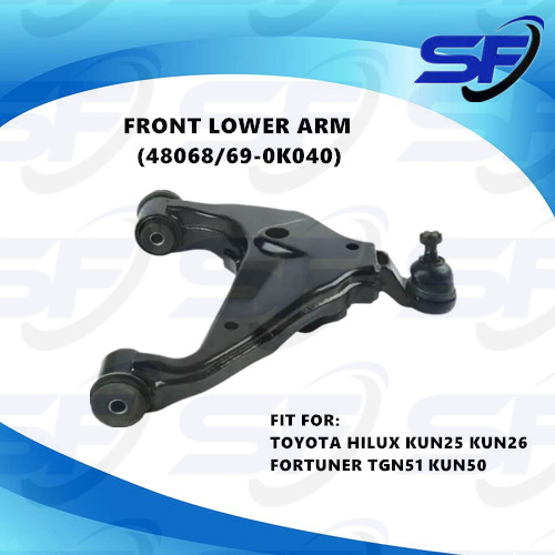 TOYOTA HILUX KUN25 KUN26 FORTUNER TGN51 KUN50 FRONT LOWER ARM (48068/69 ...