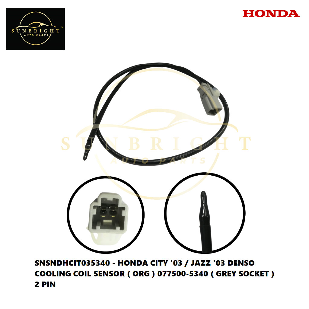 HONDA CITY '03 / JAZZ '03 DENSO COOLING COIL SENSOR ( ORG ) 077500-5340 ...