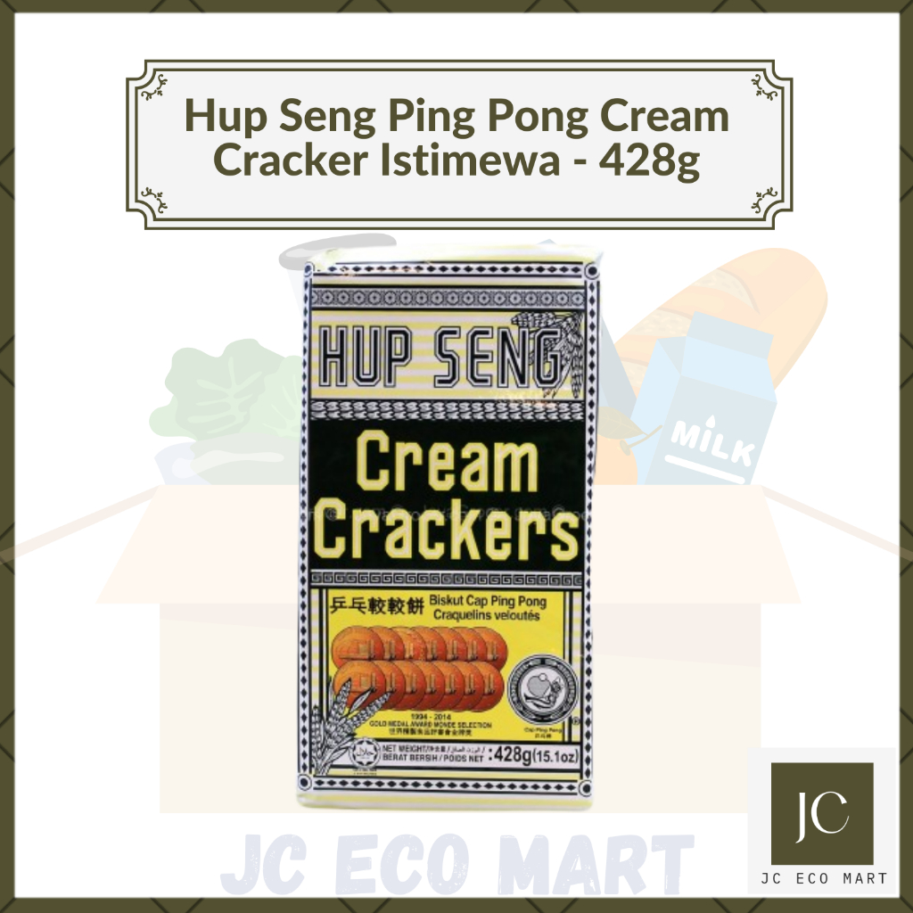 Hup Seng Ping Pong Cream Cracker Istimewa - 428g | Biskut Cap Ping Pong ...