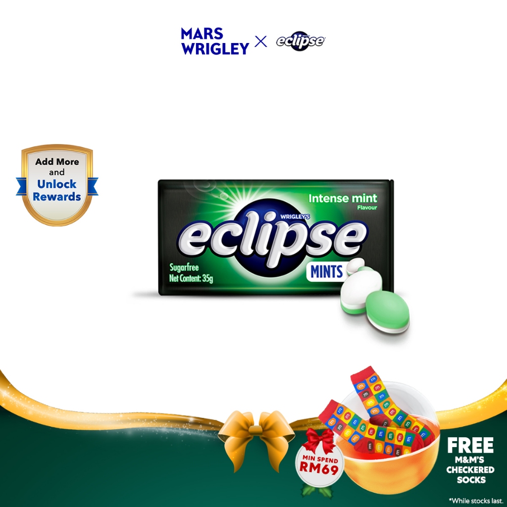 Eclipse Mints Intense Mint Tins 35g Candy / Sugar Free | Shopee Malaysia