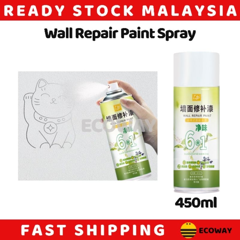 Wall Repair White Paint Spray Cat Dinding Conteng 墙面修补漆 | Shopee Malaysia