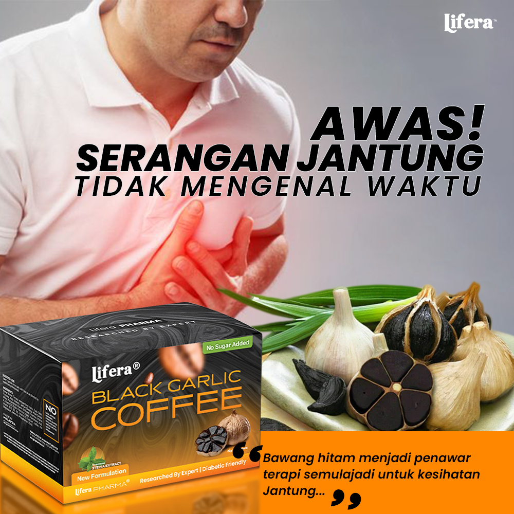 Kopi Black Garlic Lifera Solusi Penyakit 3 Serangkai Kencing Manis Darah Tinggi Jantung Original ...