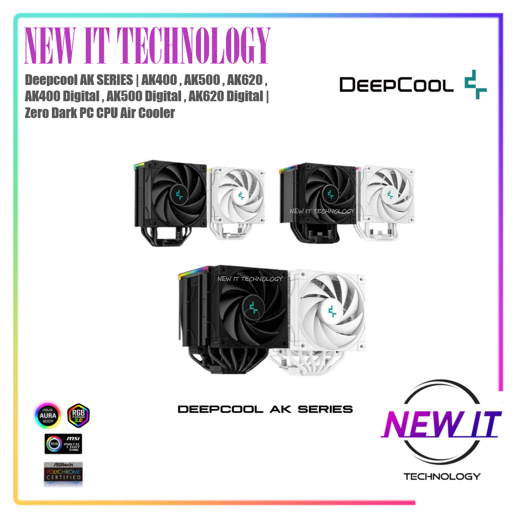 Deepcool AK SERIES|AK400,AK500,AK620,AK400 Digital,AK500 Digital,AK620 Digital|Zero Dark ...