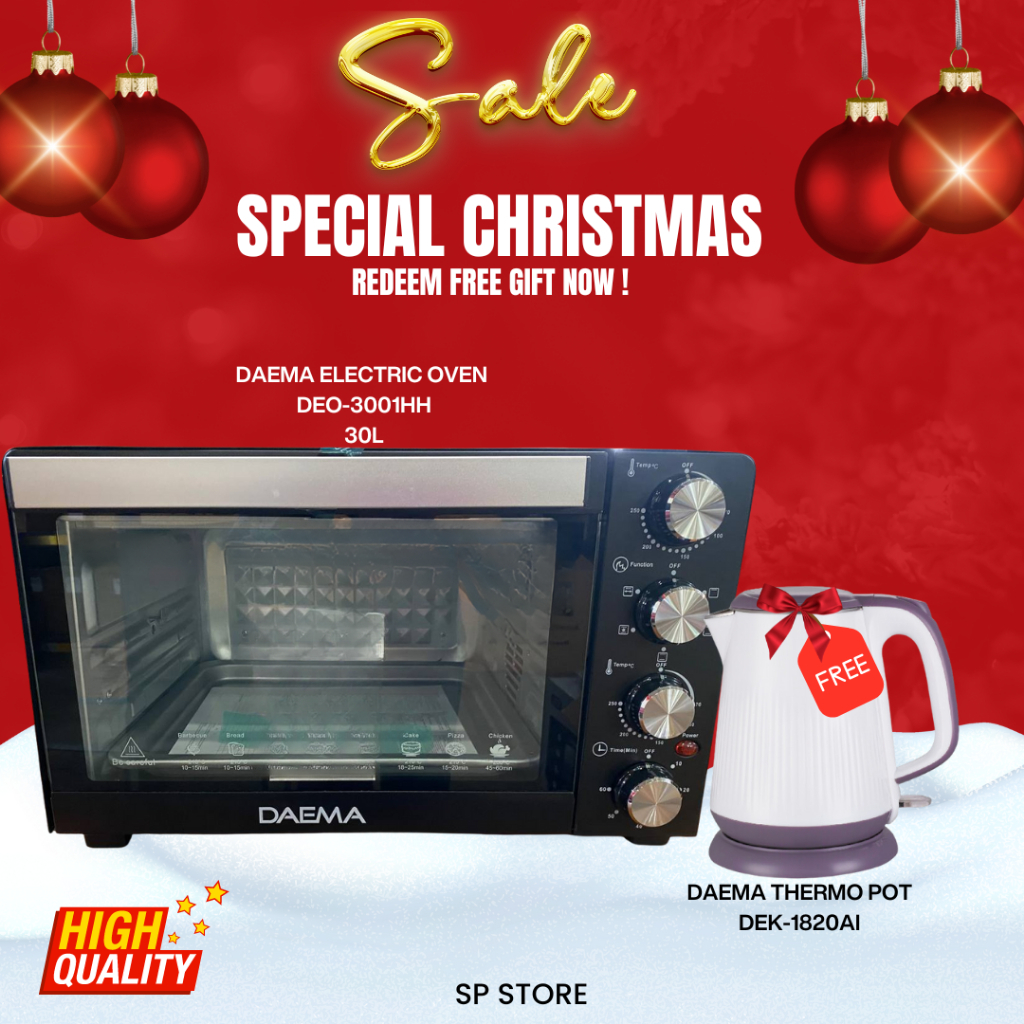DAEMA ELECTRIC OVEN DEO-3001HH (30L) | Shopee Malaysia