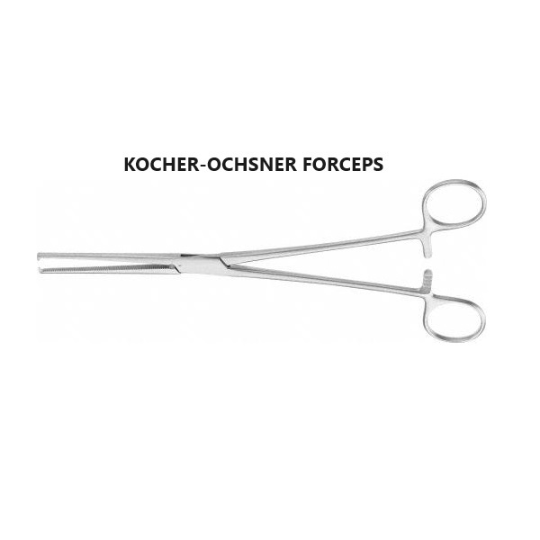 Kocher Ochsner 1x2 Hemostatic Forceps Straight 20cm Surgical Medical ...