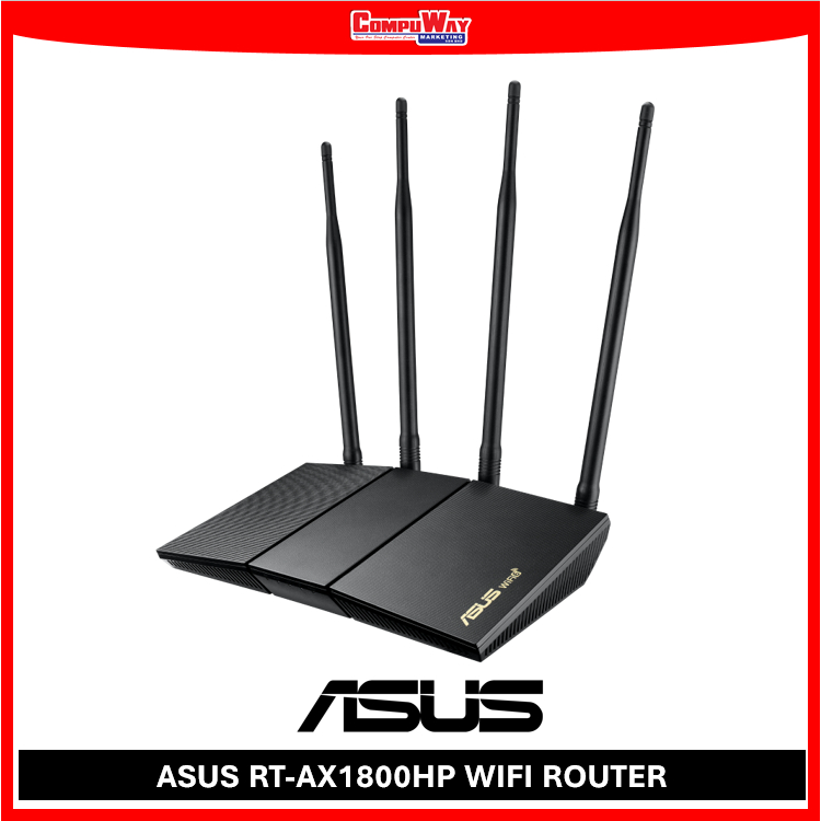 ASUS AX1800HP HIGH POWER DUAL BAND WI-FI 6 ROUTER (574+1201) Mbps ...