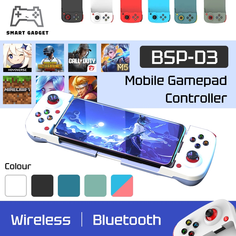 D3 Wireless Bluetooth Stretchable Gaming Controller Gamepad Joystick For Android Ios Ps4 Ns 8051