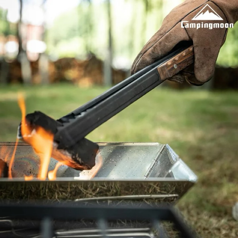 Campingmoon BKMS-41 Bonfire Fire Scissors Firewood Scissors Stainless ...