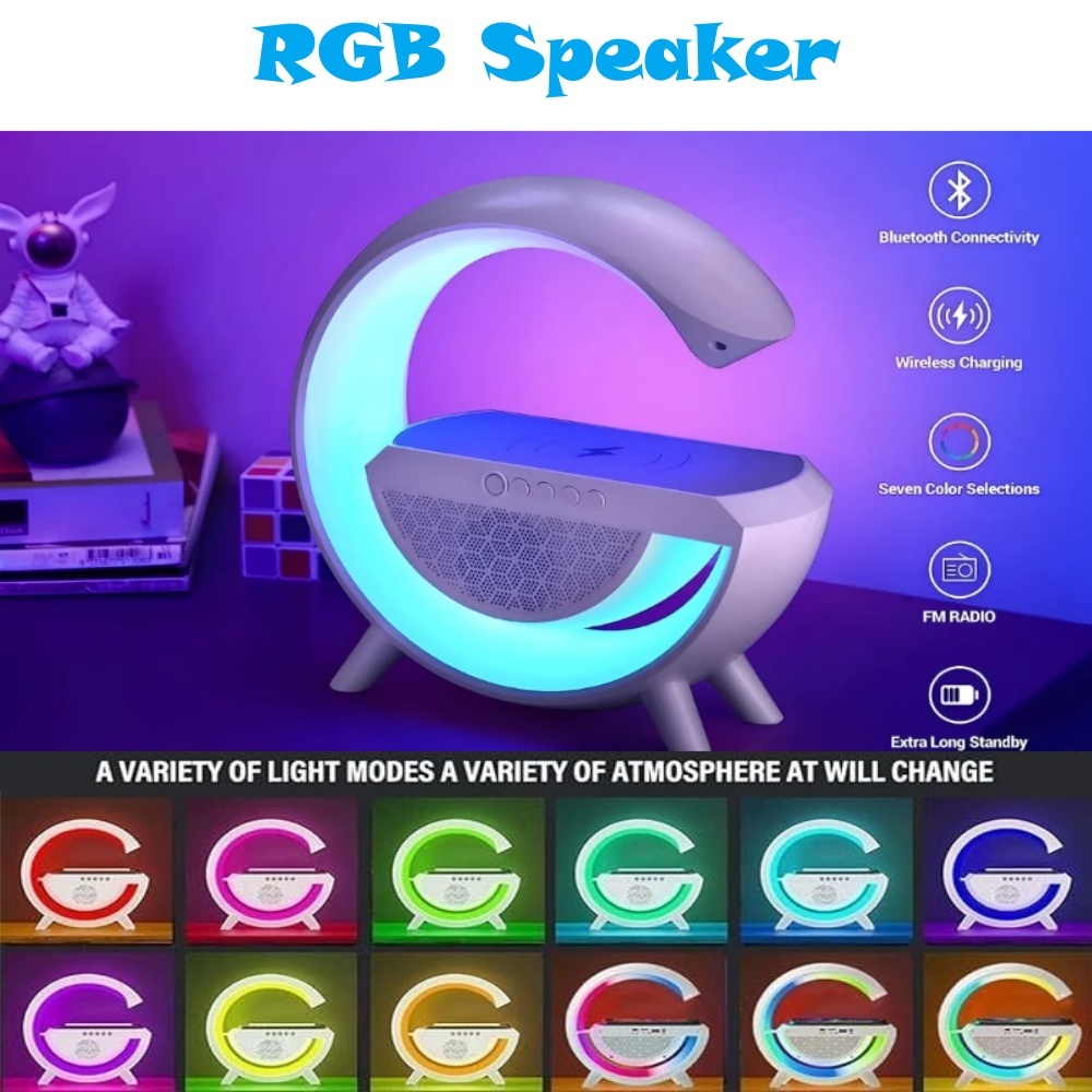 Ready Stock Big G RGB Speaker Atmosphere Light RGB Wireless Charger ...
