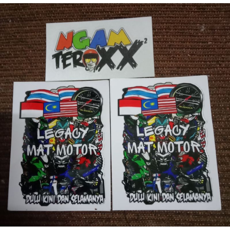 STIKER COMBO LEGACY MAT MOTOR ( Sticker Tampal Luar ) | Shopee Malaysia