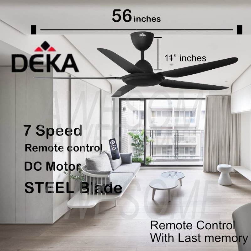 Deka Kronos F5DC Pro 56” / 46” K6 56" 42" / K5 Steel Blade Remote ...