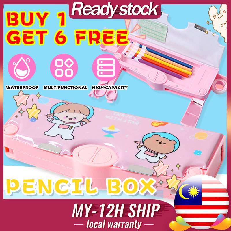 Gift for Kids Pen Box Multifunction Pencil Case Kid Pencil Box Primary ...
