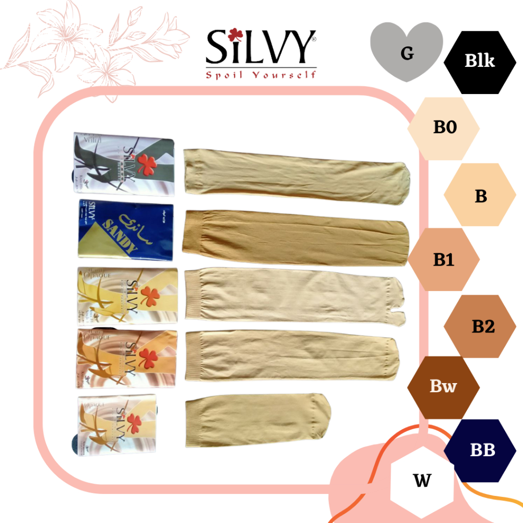 🔥 Stokin Silvy Pendek/Panjang/Single Toe/Stokin Sandy 100 % Original ...