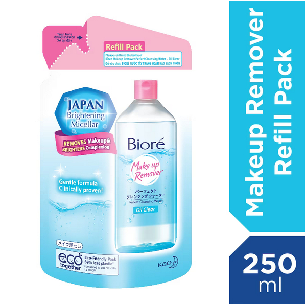 BIORE Perfect Cleansing Water Oil Clear Refill 250ml | Shopee Malaysia