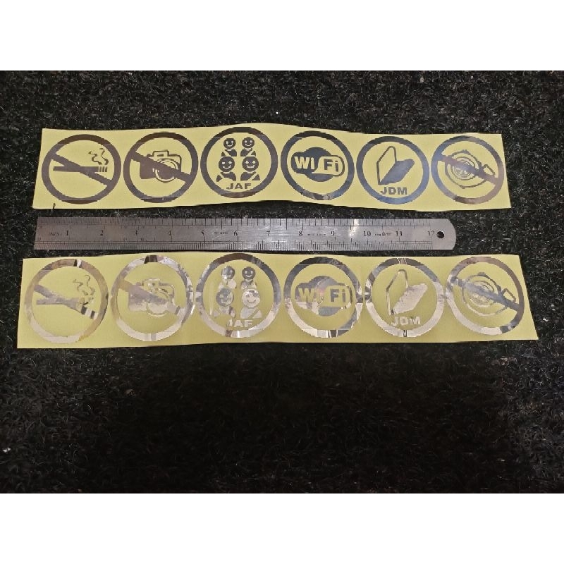 STIKER CERMIN KANAN DAN KIRI STIKER WIFI JDM JAF CHROME | Shopee Malaysia