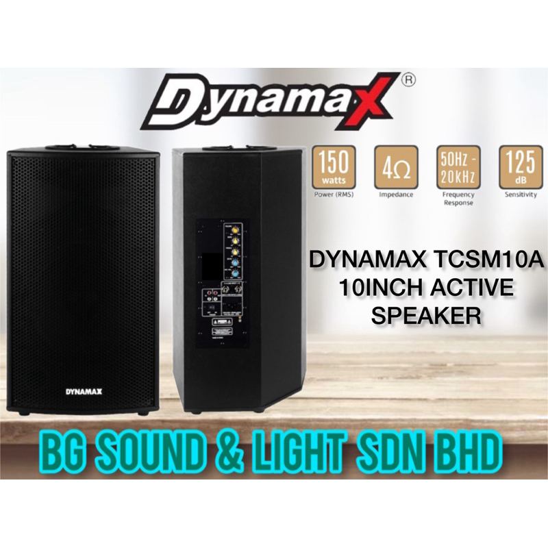 DYNAMAX TCSM10A 10INCH ACTIVE SPEAKER ( PER UNIT ) | Shopee Malaysia