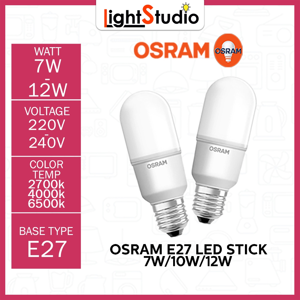 Osram E27 LED Stick 7W/10W/12W | Shopee Malaysia