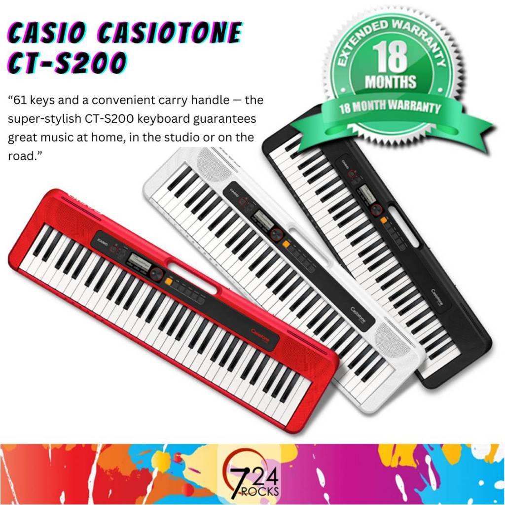 casio keyboard piano casio ct-s200 keyboard casio casiotone ct-s200 61 ...