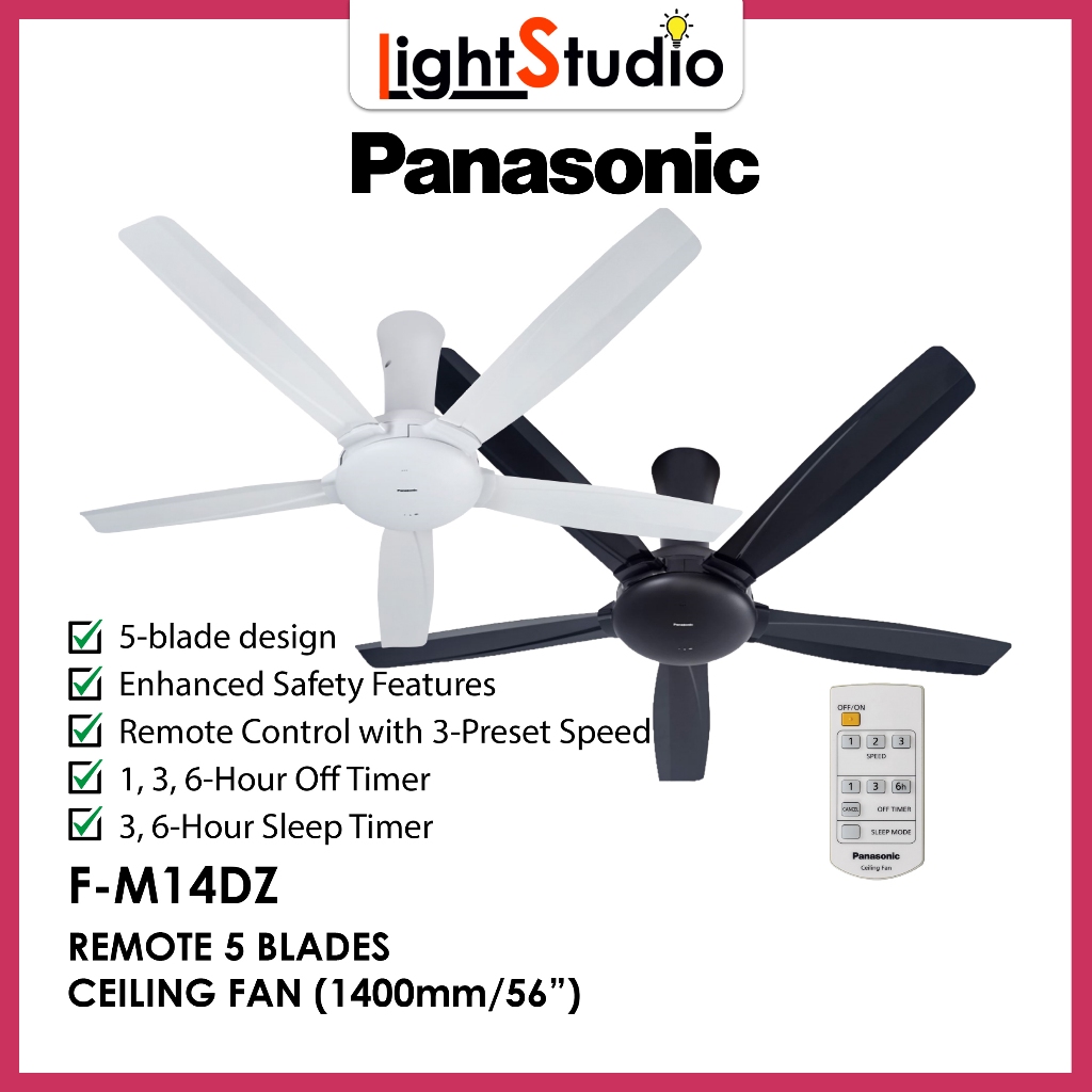 PANASONIC Bayu 5 Ceiling Fan FM14DZ (56 inch) with Remote Control ...