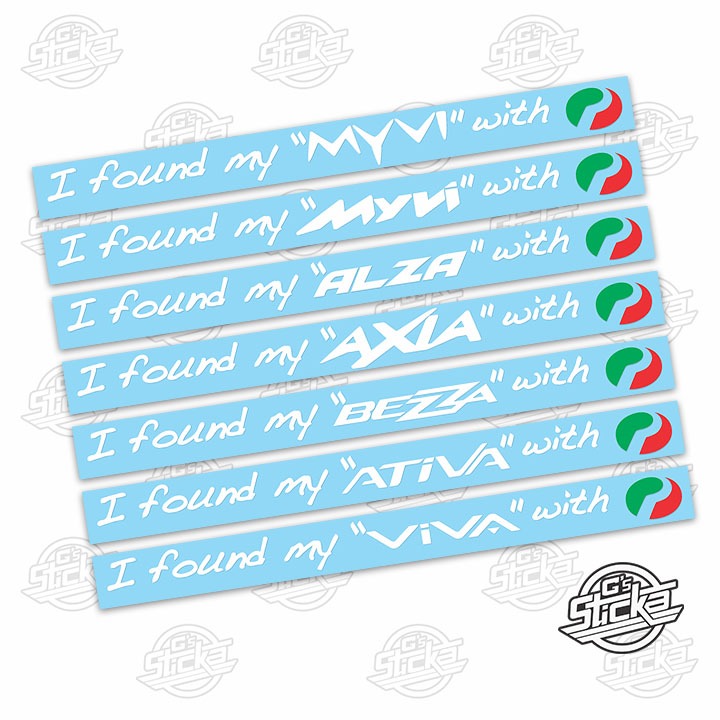 I found My Car Sticker Perodua Myvi Axia Bezza Alza Ativa Aruz | Shopee ...