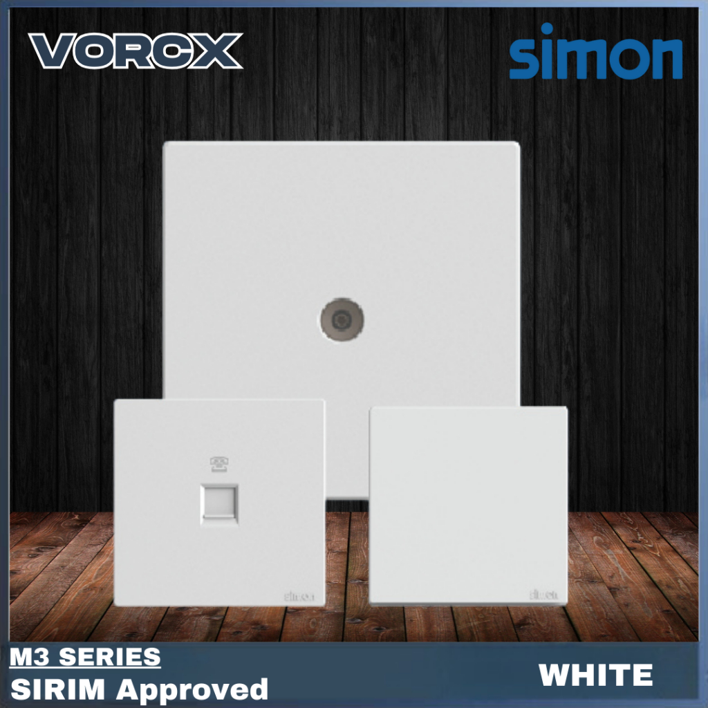 Simon M3 Series Switch / Switches & Socket Outlet White | Shopee Malaysia
