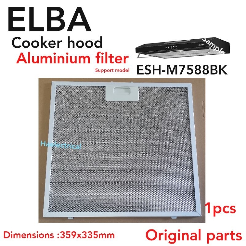 ELBA COOKER HOOD ALUMINUM FILTER ESH-M7598BK | Shopee Malaysia