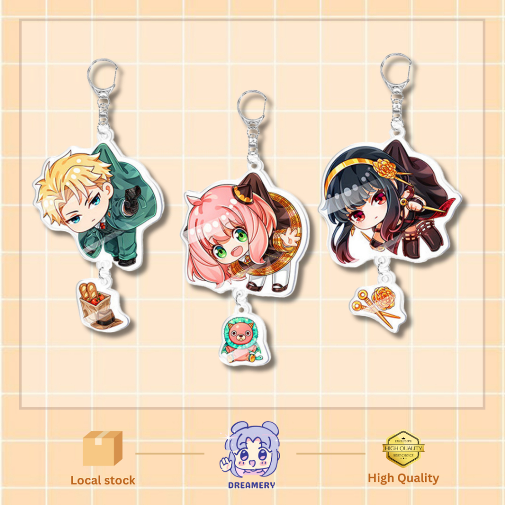 Spy x Family Anime Manga Acrylic Keychain Merchandise Pendant Souvenir ...