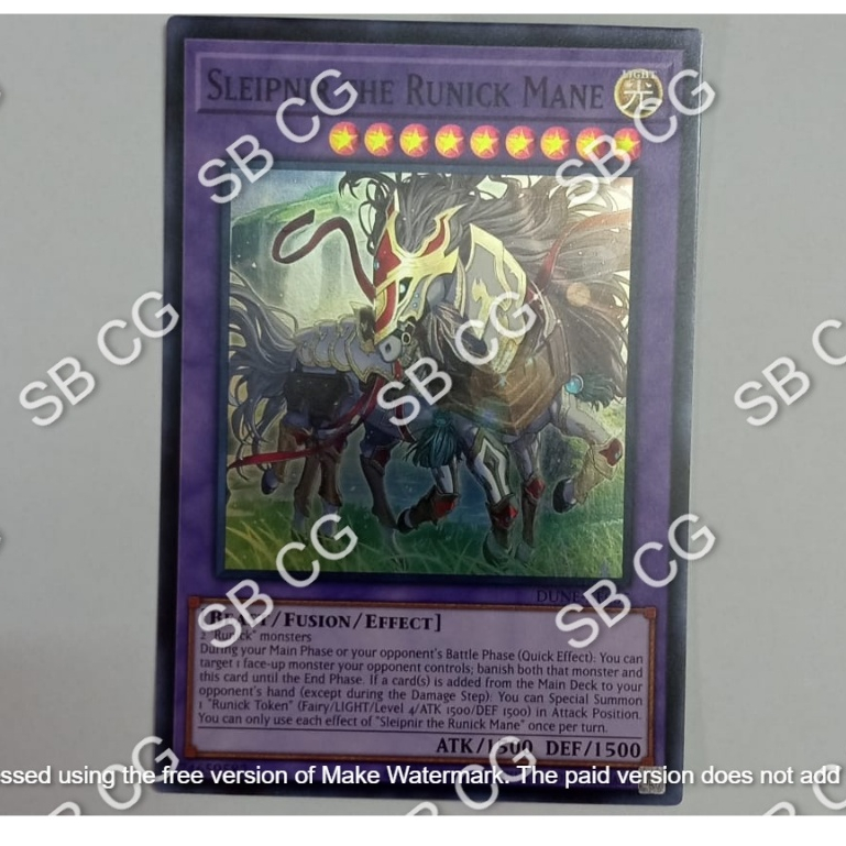 Duelist Nexus Asian-English "Sleipnir the Runick Mane" ( DUNE -AE035 ) | Shopee Malaysia